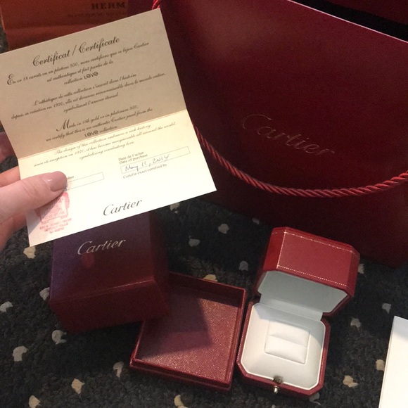 Cartier | Jewelry | Cartier Love Ring Box Authentic | Poshmark